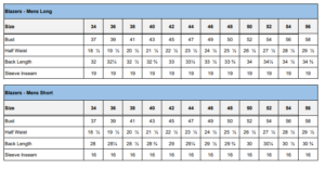 Measuring & Sizing Tips - Rush Uniform